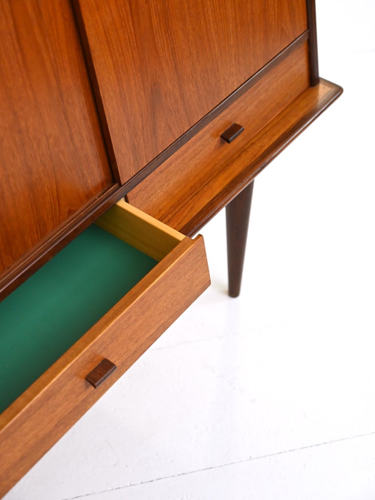 Scandinavian Vintage High Sideboard For Sale at 1stDibs
