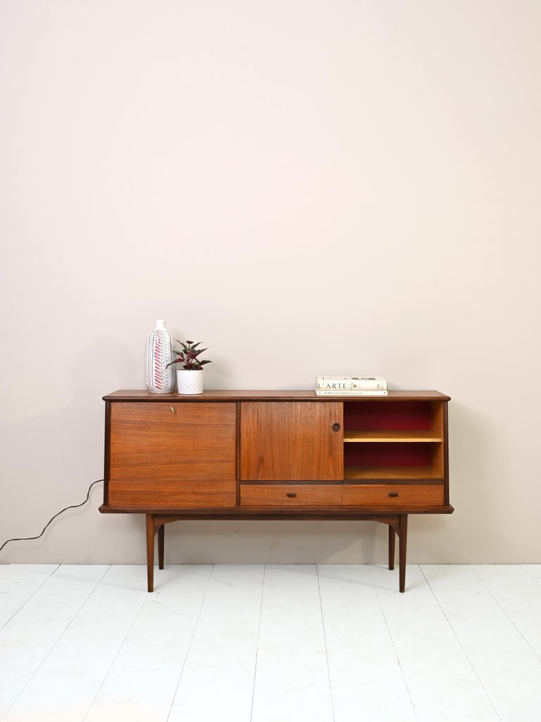 Scandinavian Vintage High Sideboard For Sale at 1stDibs