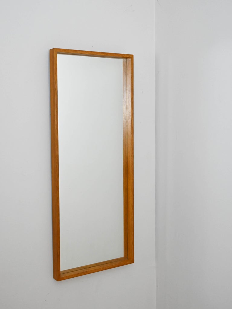 Scandinavian Vintage Rectangular Mirror For Sale at 1stDibs