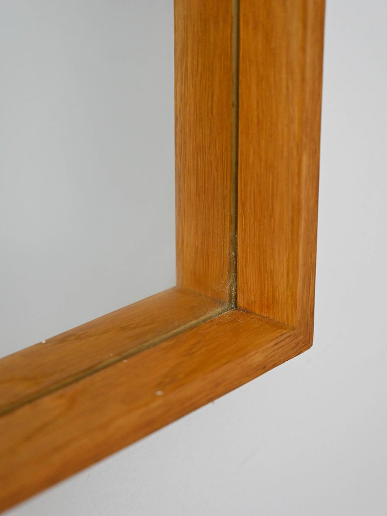 Scandinavian Vintage Rectangular Mirror For Sale at 1stDibs