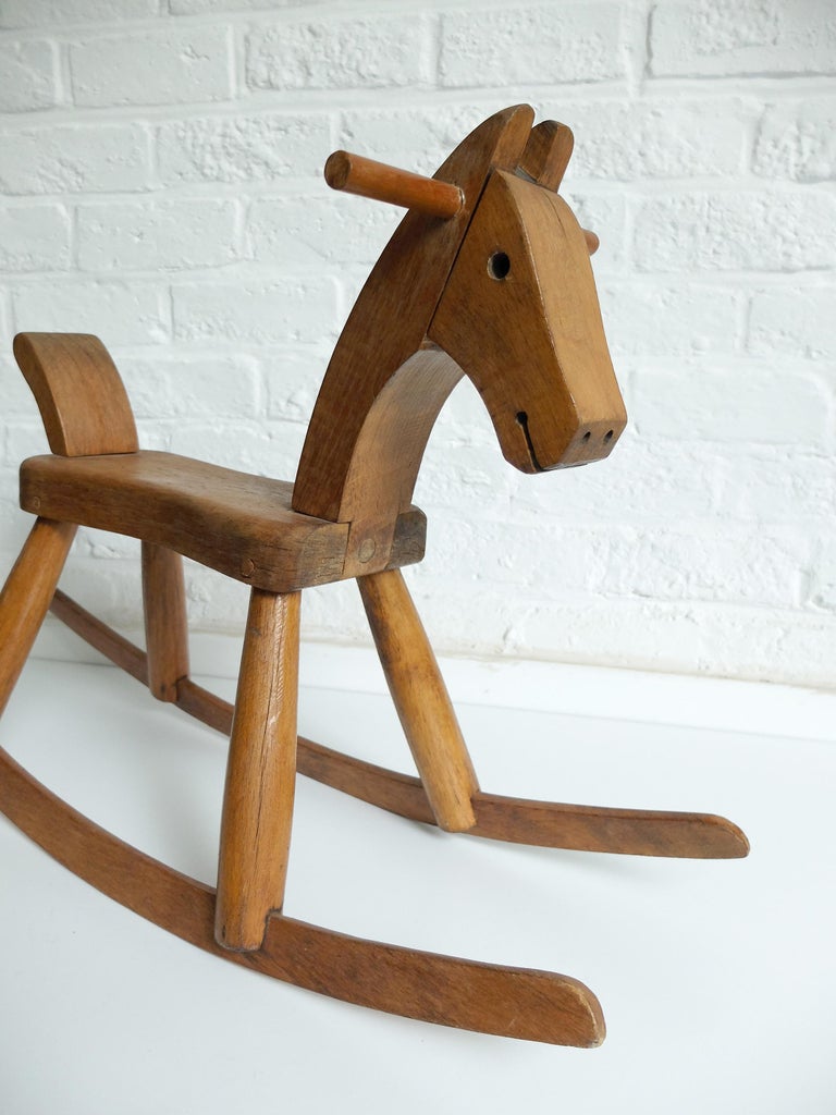 Scandinavian Vintage Rocking Horse in wood by Kay Bojesen, Denmark ...