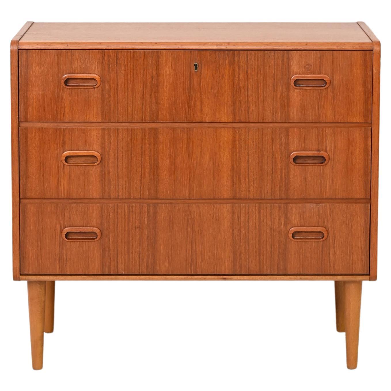 Vintage Teak Plan Chest of Drawers Artists Map Table Midcentury For ...