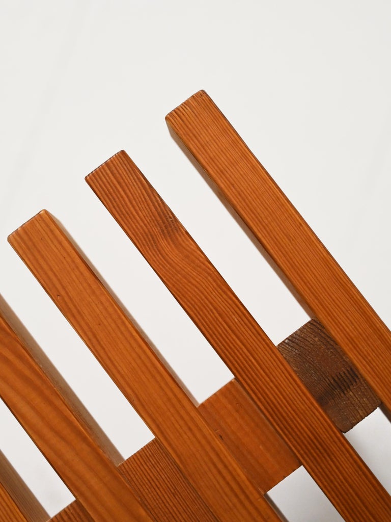 Scandinavian Wooden Bench For Sale at 1stDibs