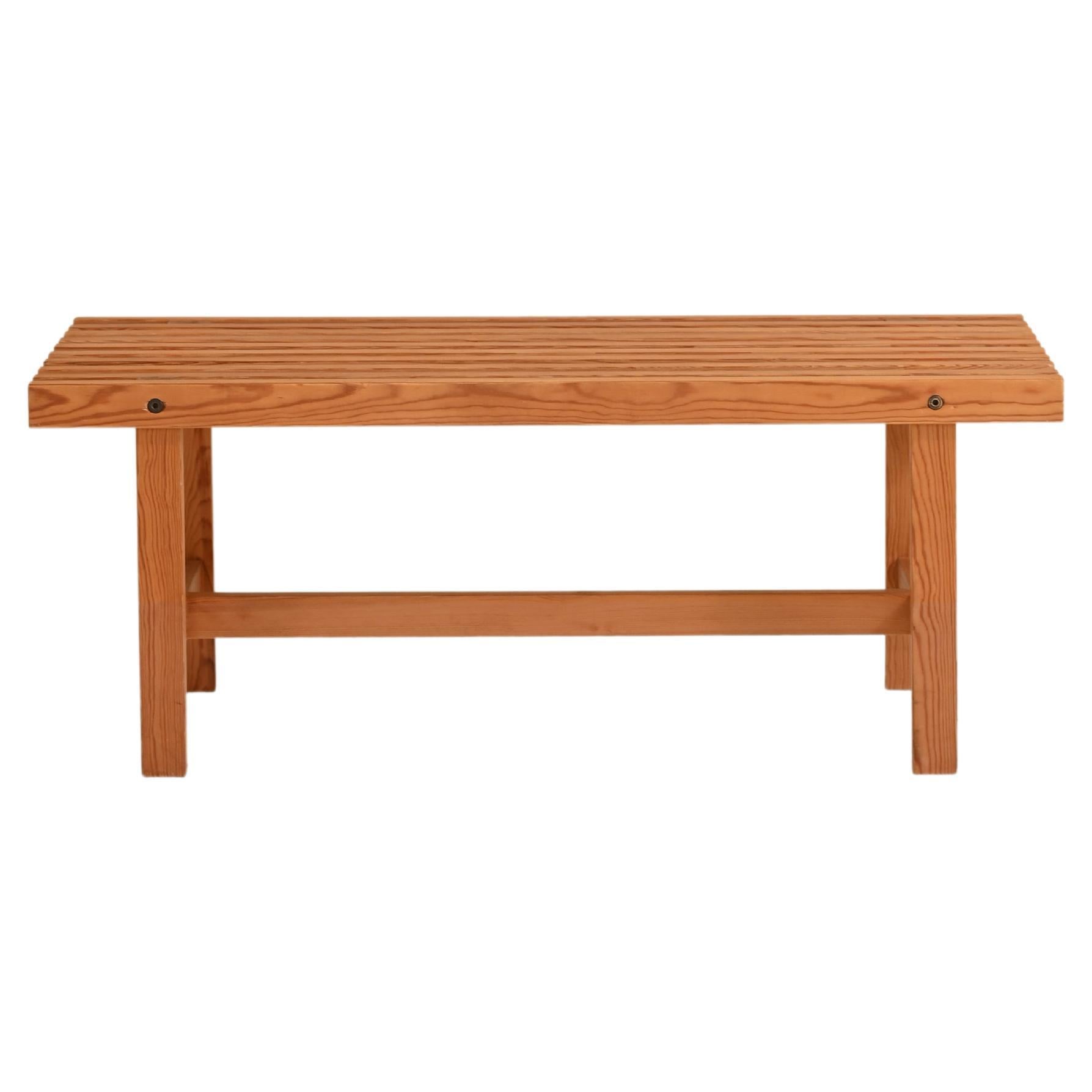 Frama Contemporary Scandinavian Adam Bench Oak with Matt Black Steel ...