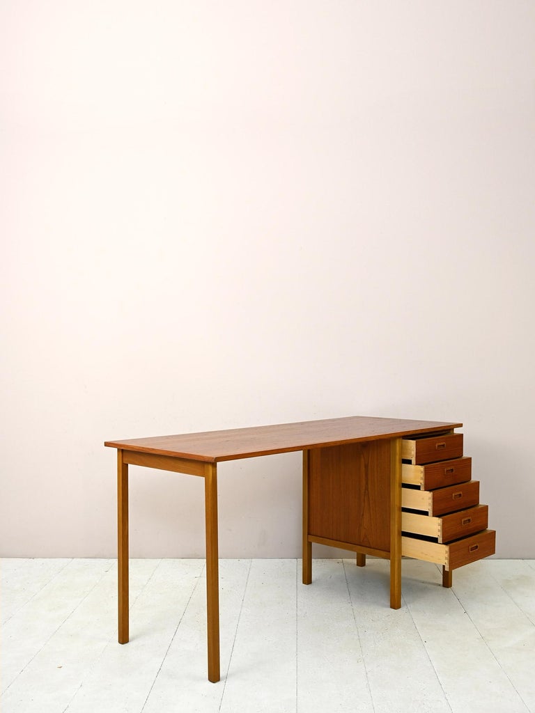 Scandinavian Writing Desk Original Vintage, 1960s For Sale at 1stDibs