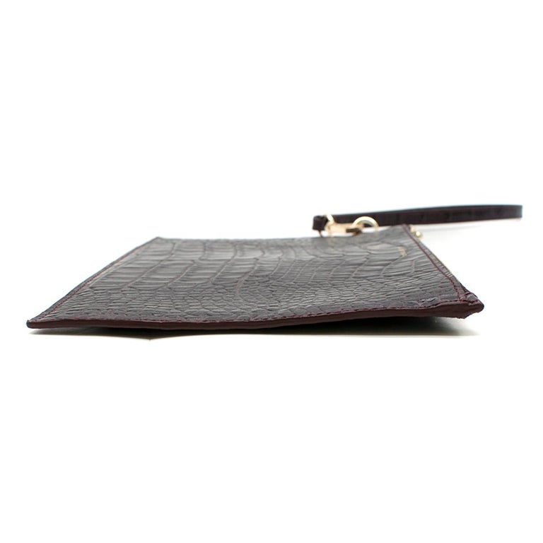 Scanlan Theodore Purple Croc Embossed Envelope Bag For Sale at 1stDibs ...