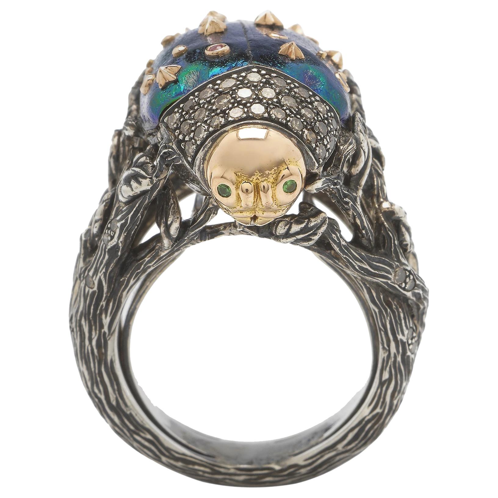 Antique Egytpian carved Amazonite revolving Scarab Ring at 1stDibs