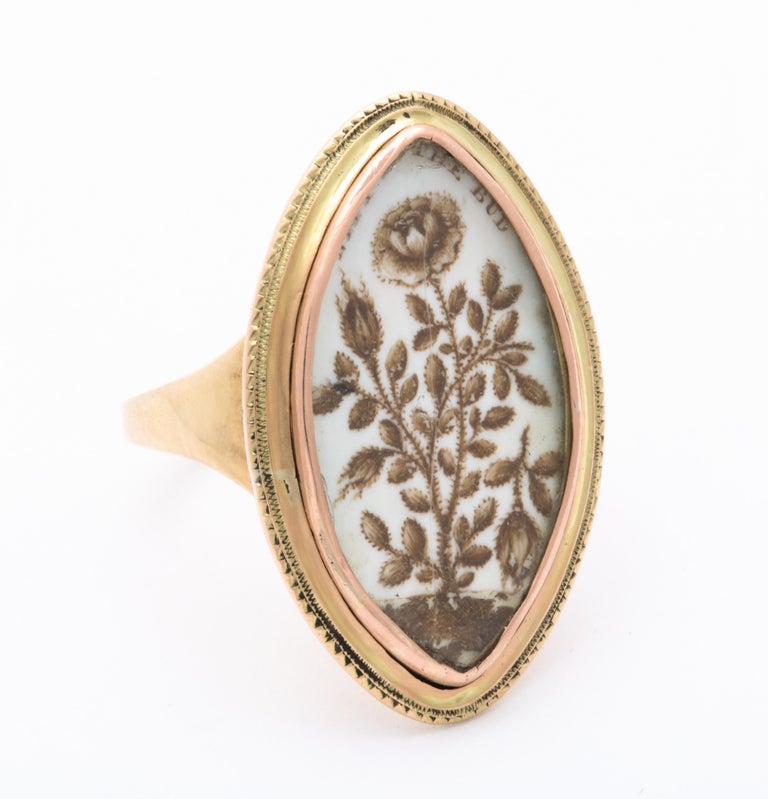Scarce Antique Georgian Memorial Ring for a Child at 1stDibs