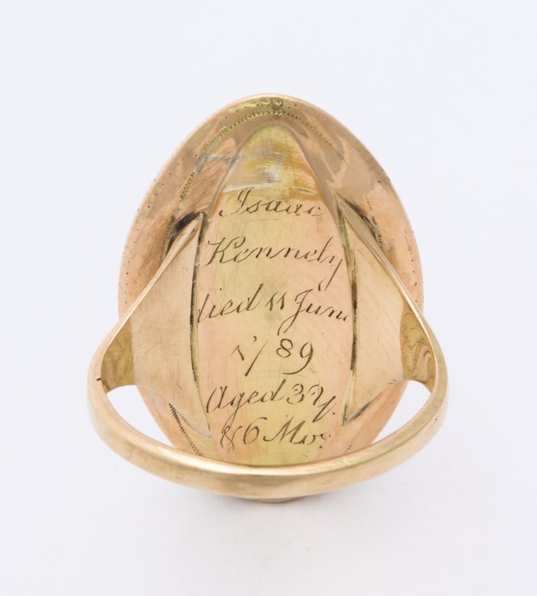 Scarce Antique Georgian Memorial Ring for a Child at 1stDibs