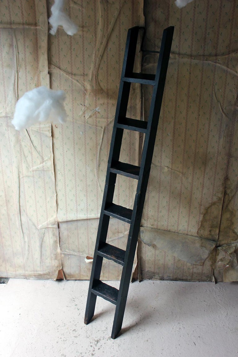 Scarce Victorian Painted Six-Tread Coaching Ladder, circa 1870 For Sale ...