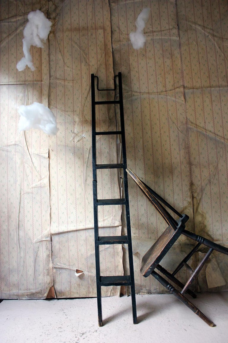 Scarce Victorian Painted Six-Tread Coaching Ladder, circa 1870 For Sale ...