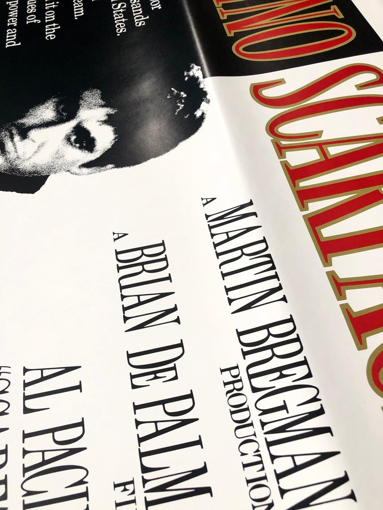 'Scarface' Original Vintage US One Sheet Movie Poster, 1983 at 1stDibs