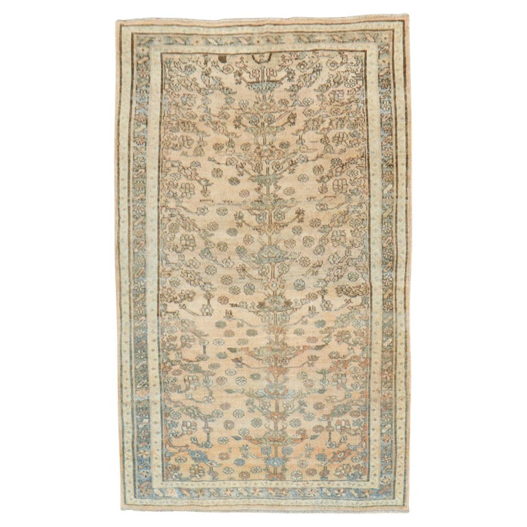Scatter Size Antique Persian Throw Rug For Sale at 1stDibs