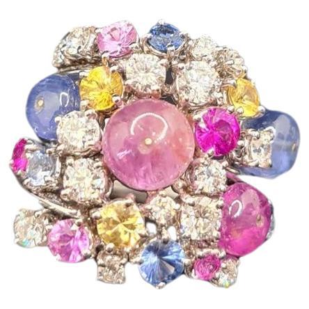 SCAVIA Fiorina Leaves Ring in White Gold For Sale at 1stDibs