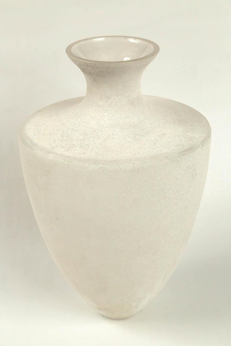 Scavo Glass Vase by Seguso, Murano, Italy, 20th Century For Sale at 1stDibs