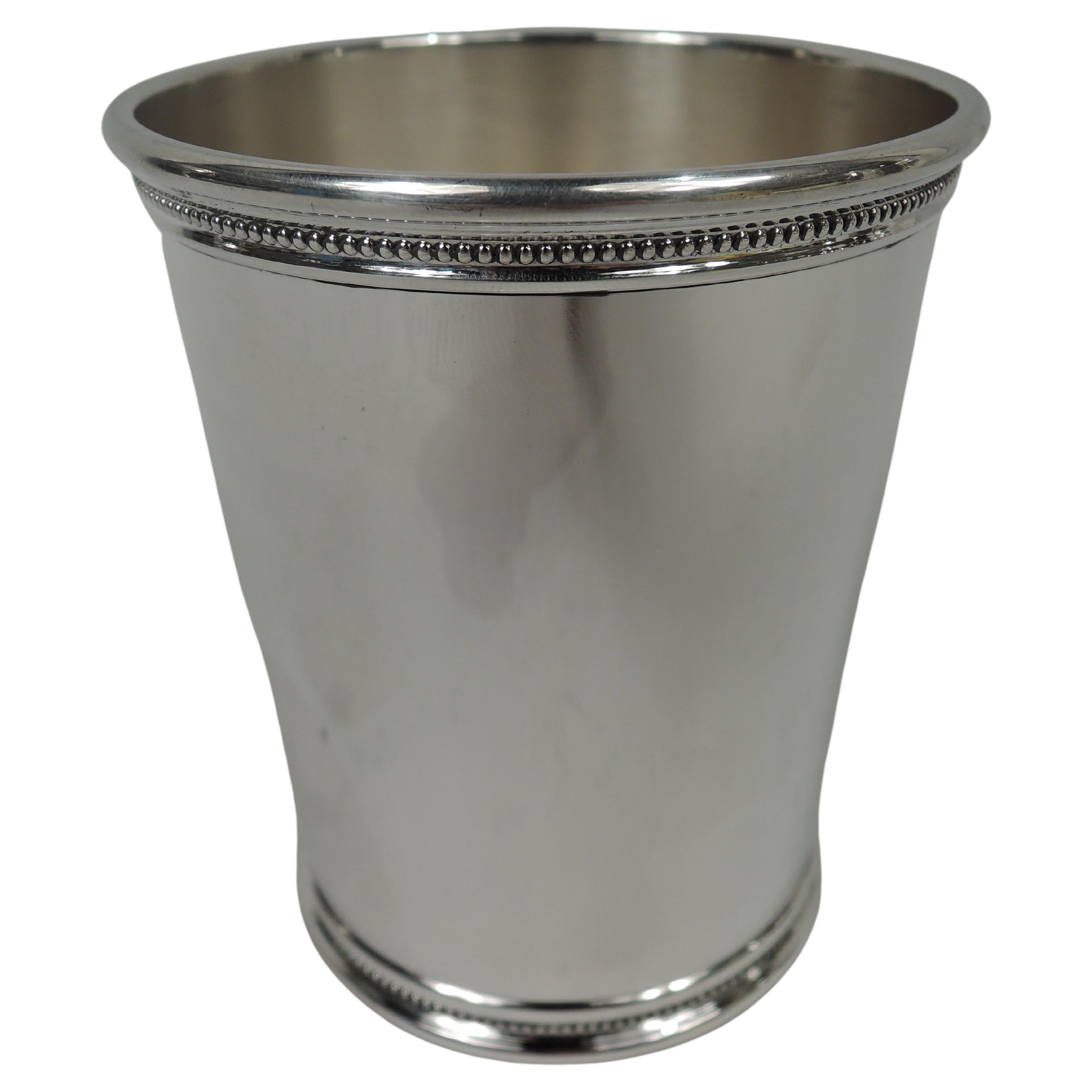 Scearce Reagan Booming Eighties Sterling Silver Mint Julep Cup For Sale at 1stDibs