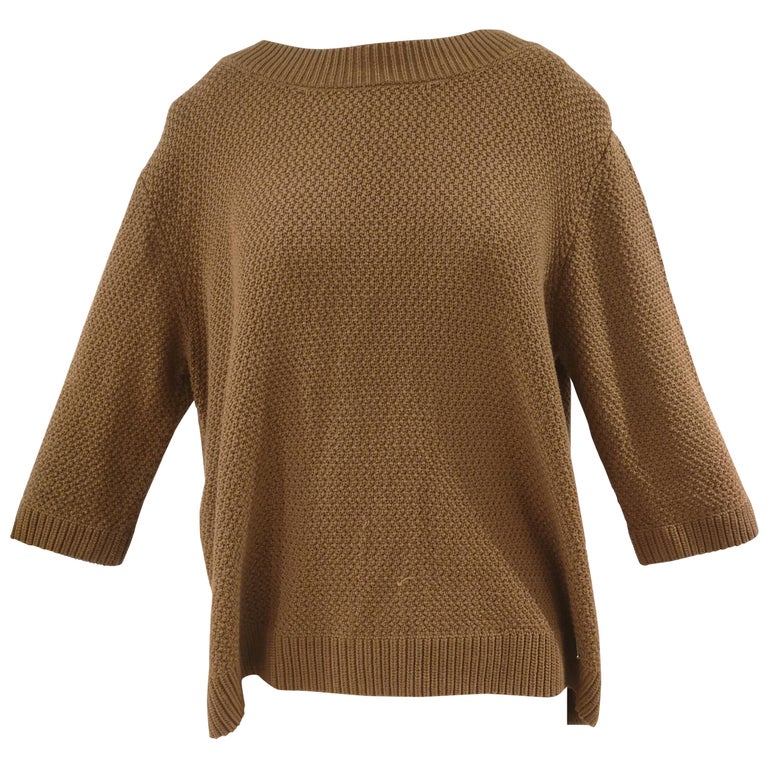 Scee Light Brown Sweater NWOT For Sale at 1stDibs