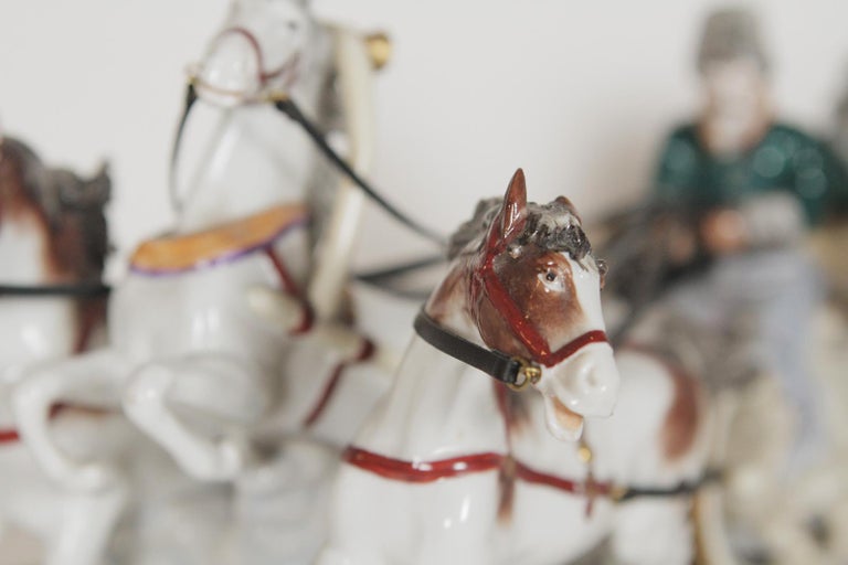 Scheibe-Ansbach Porcelain Figure. “St. Petersburg, Russia Sleigh Ride ...