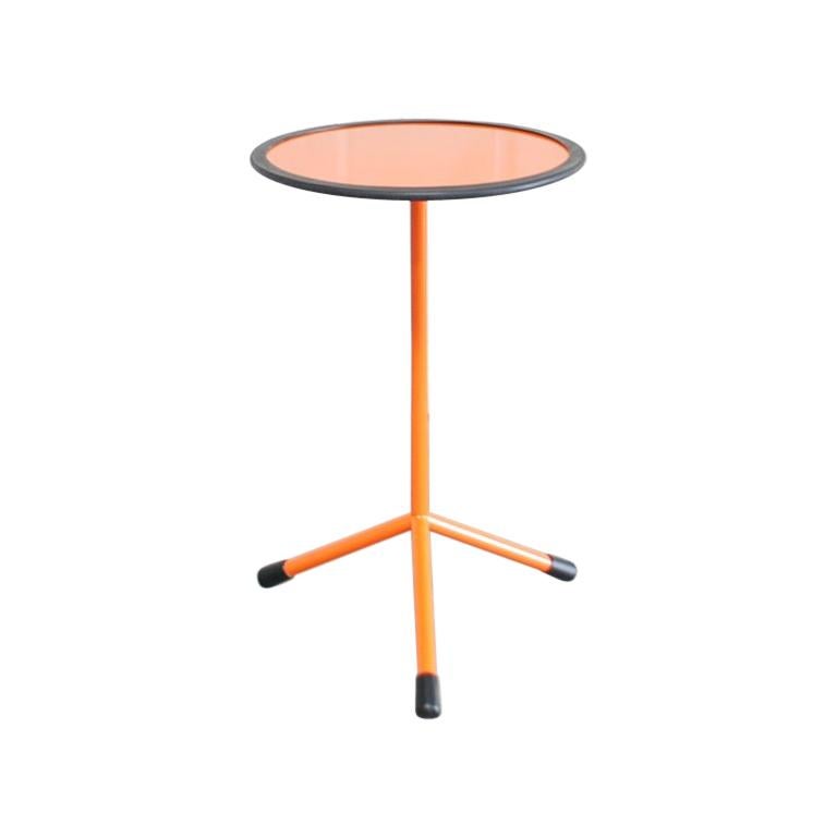 Schellmann Art Furniture Minimal Conceptual Orange Round Table at 1stDibs