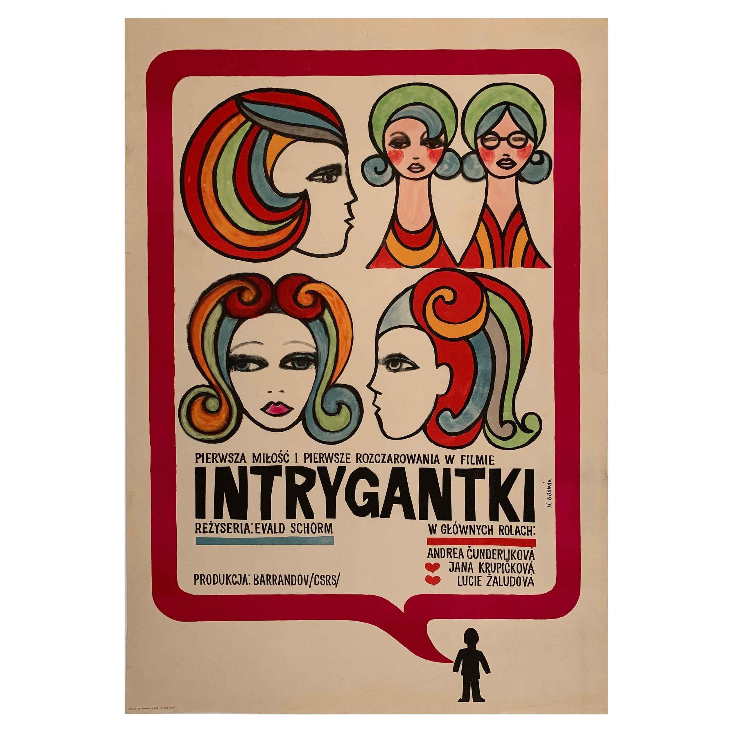 Schemers, Vintage Polish Film Poster by Hanna Bodnar, 1967 For Sale at ...