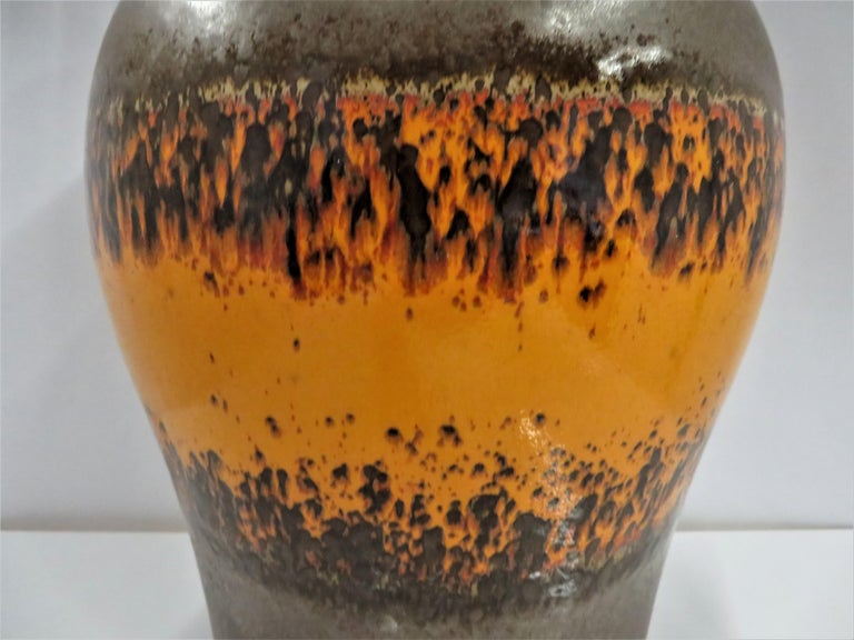 Scheurich Ceramic Mid-Century Modern Floor Vase, Germany, 1960s For ...