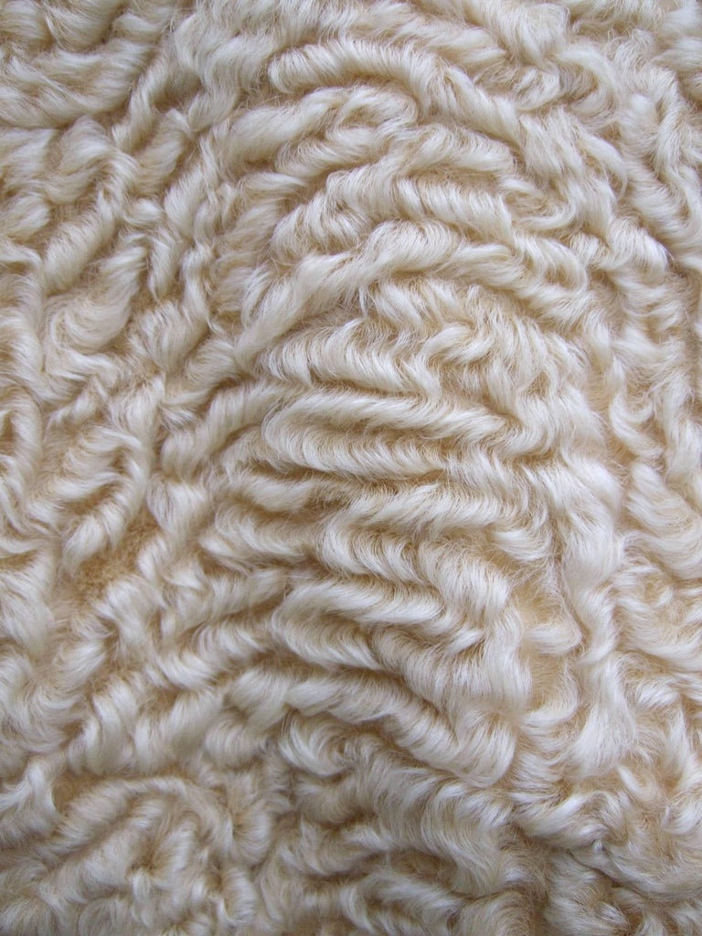 Schiaparelli Paris Rare Blonde Mink Trim Persian Lamb Coat circa 1960s ...