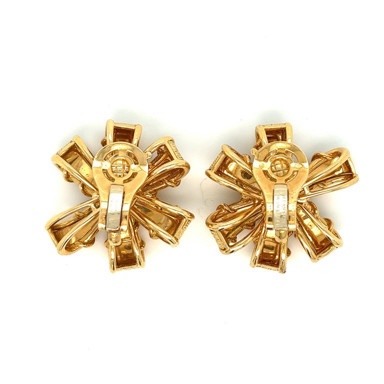 Schlumberger for Tiffany and Co. Gold Ear Clips at 1stDibs