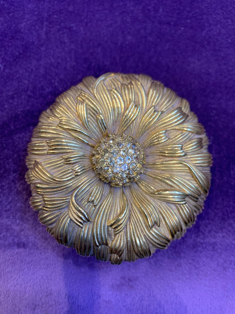 Schlumberger for Tiffany and Co. Yellow Sapphire and Gold Floral ...