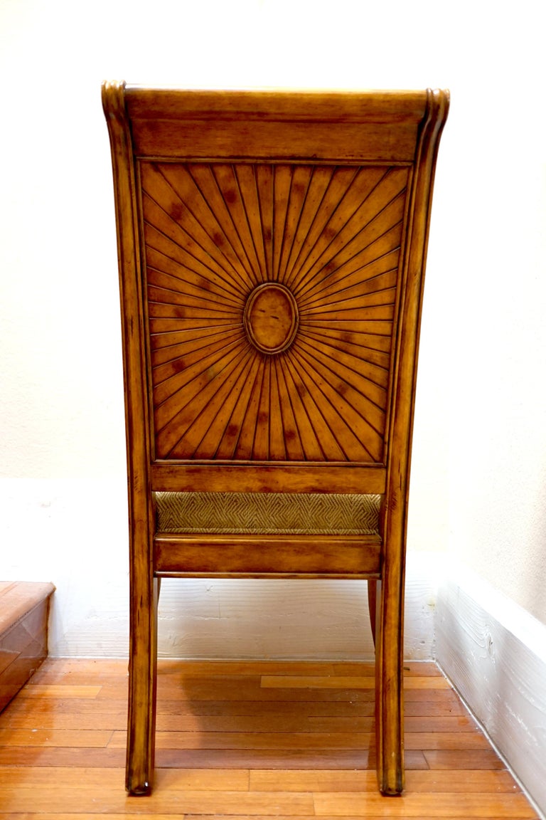 Schnadig William IV Dining Room Set 8 Chairs Burl Wood Table with 2 ...