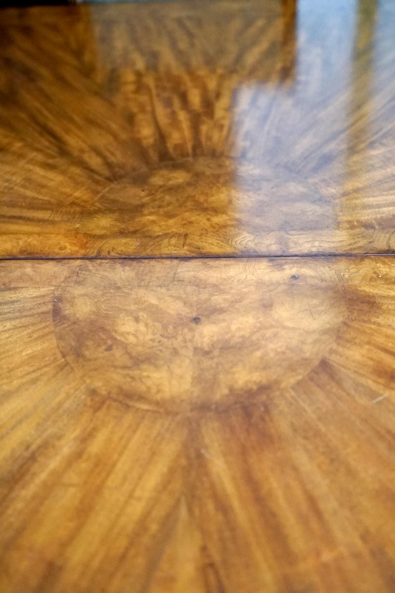 Schnadig William IV Dining Room Set 8 Chairs Burl Wood Table with 2 ...