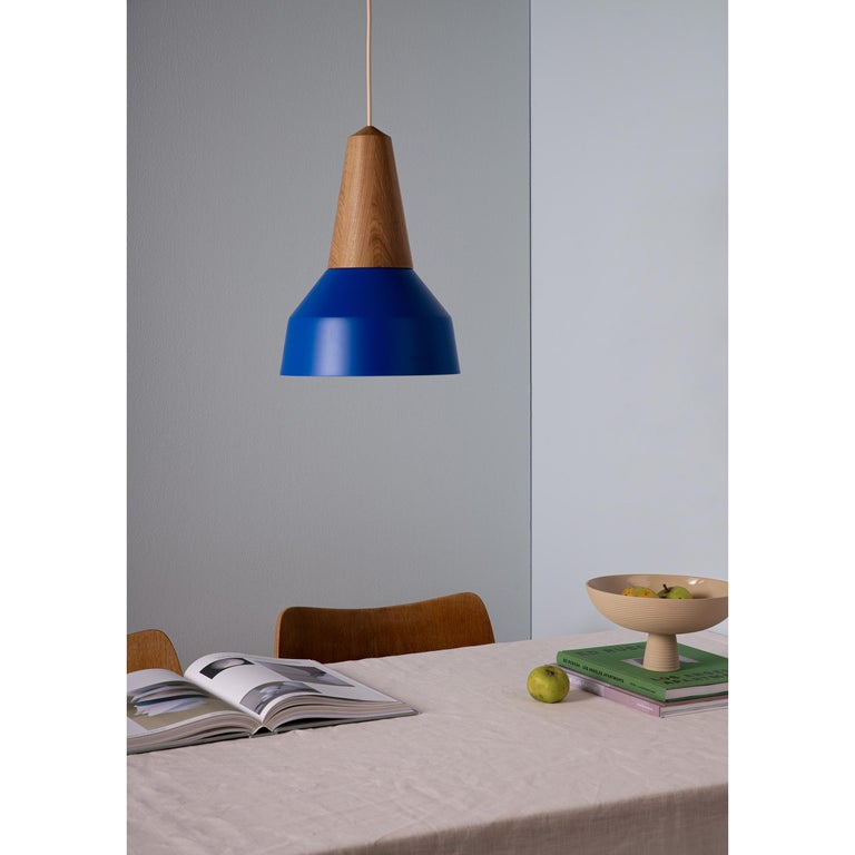 Schneid Studio Eikon Basic True Blue, Walnut, Pendant Lamp For Sale at ...