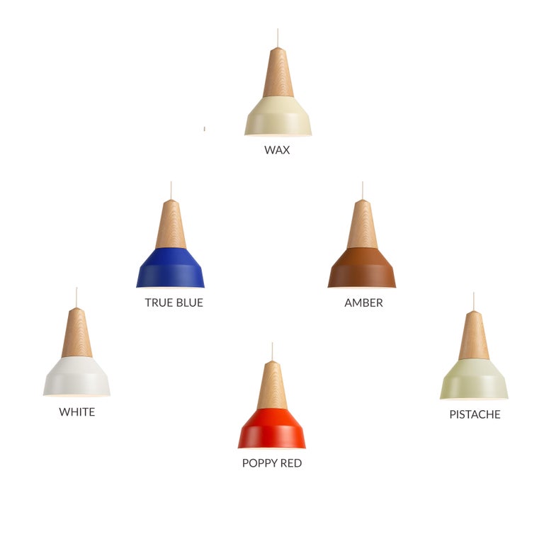 Schneid Studio Eikon Basic White, Ash, Pendant Lamp For Sale at 1stDibs