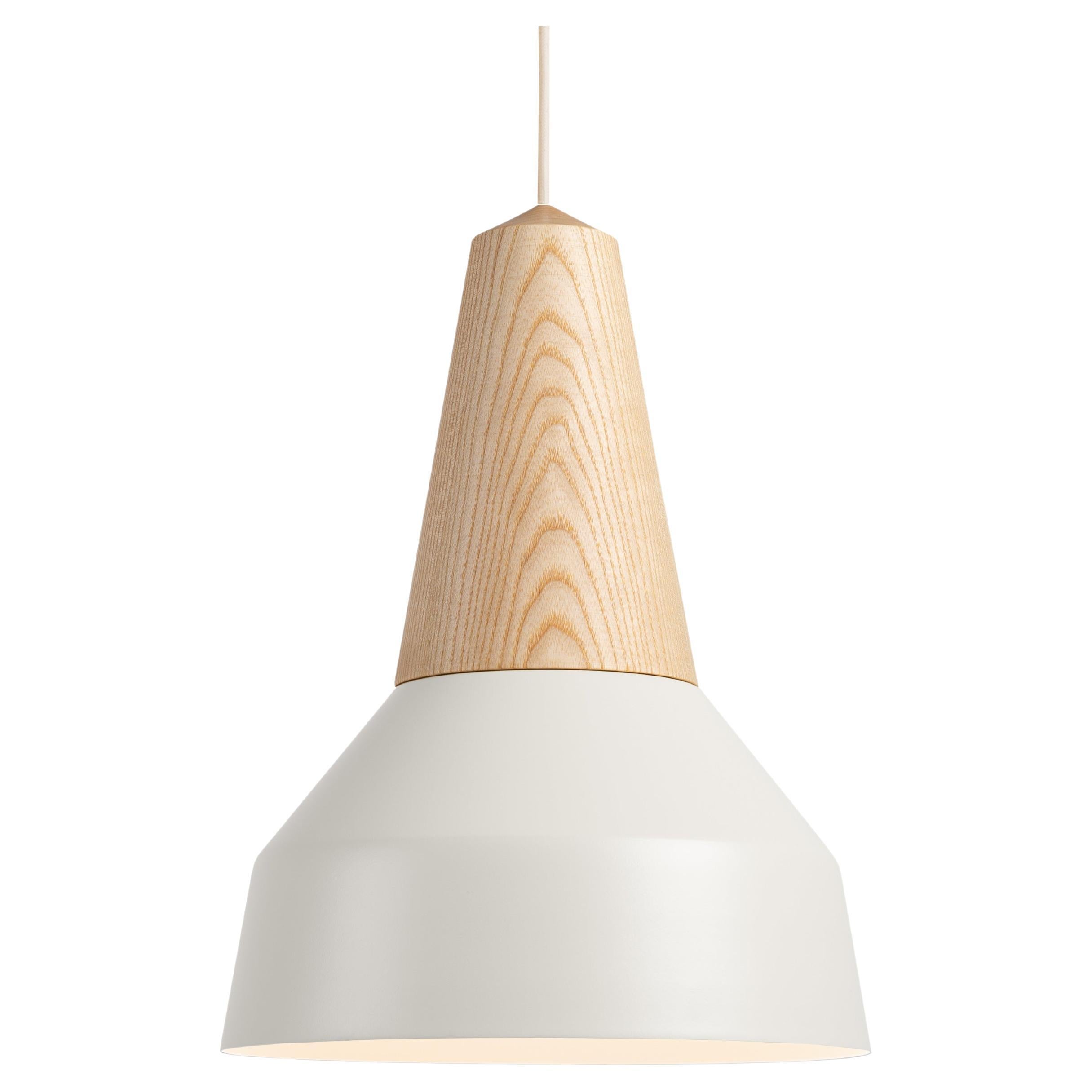 Schneid Studio Eikon Basic White, Walnut, Pendant Lamp For Sale at 1stDibs