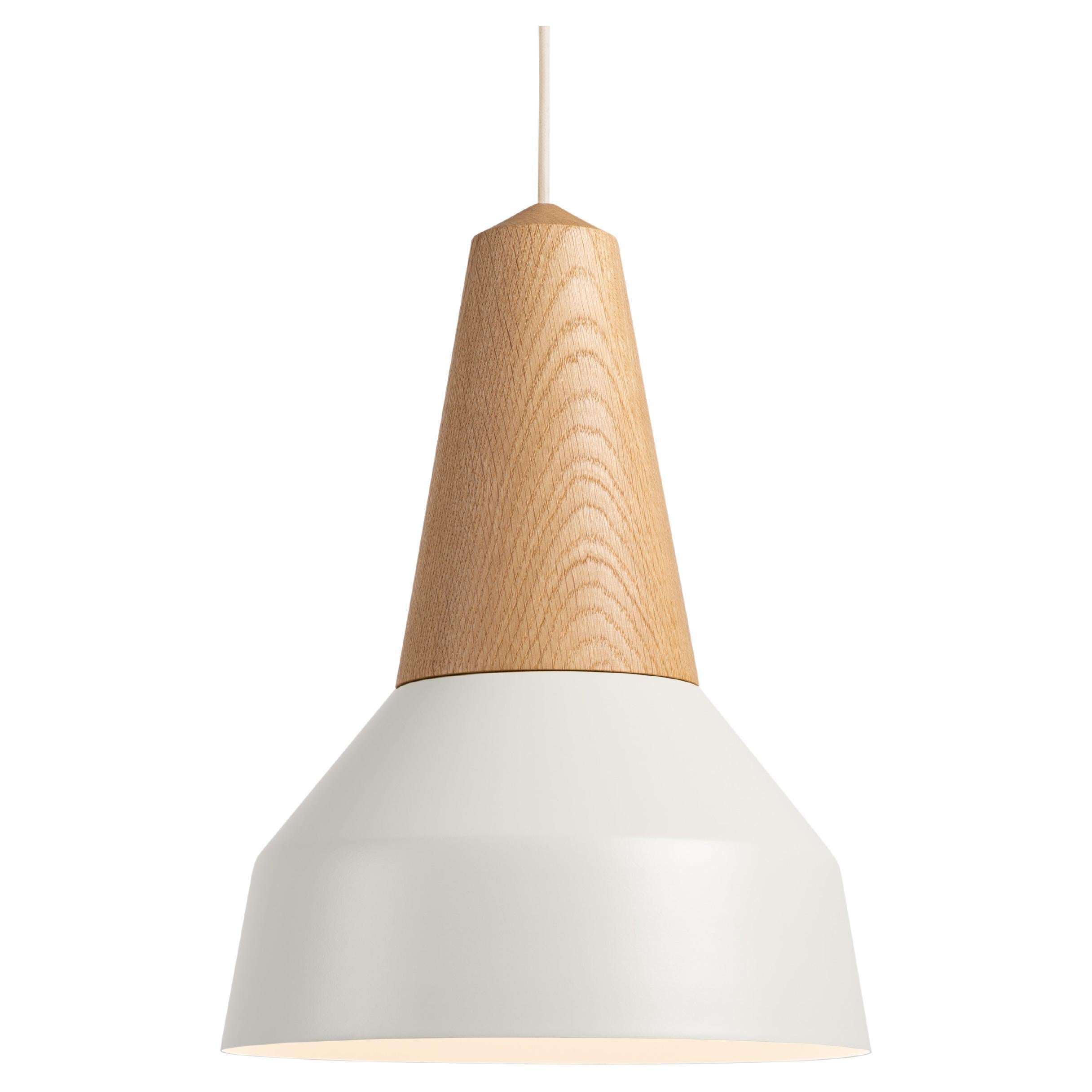 Schneid Studio Eikon Basic White, Walnut, Pendant Lamp For Sale at 1stDibs