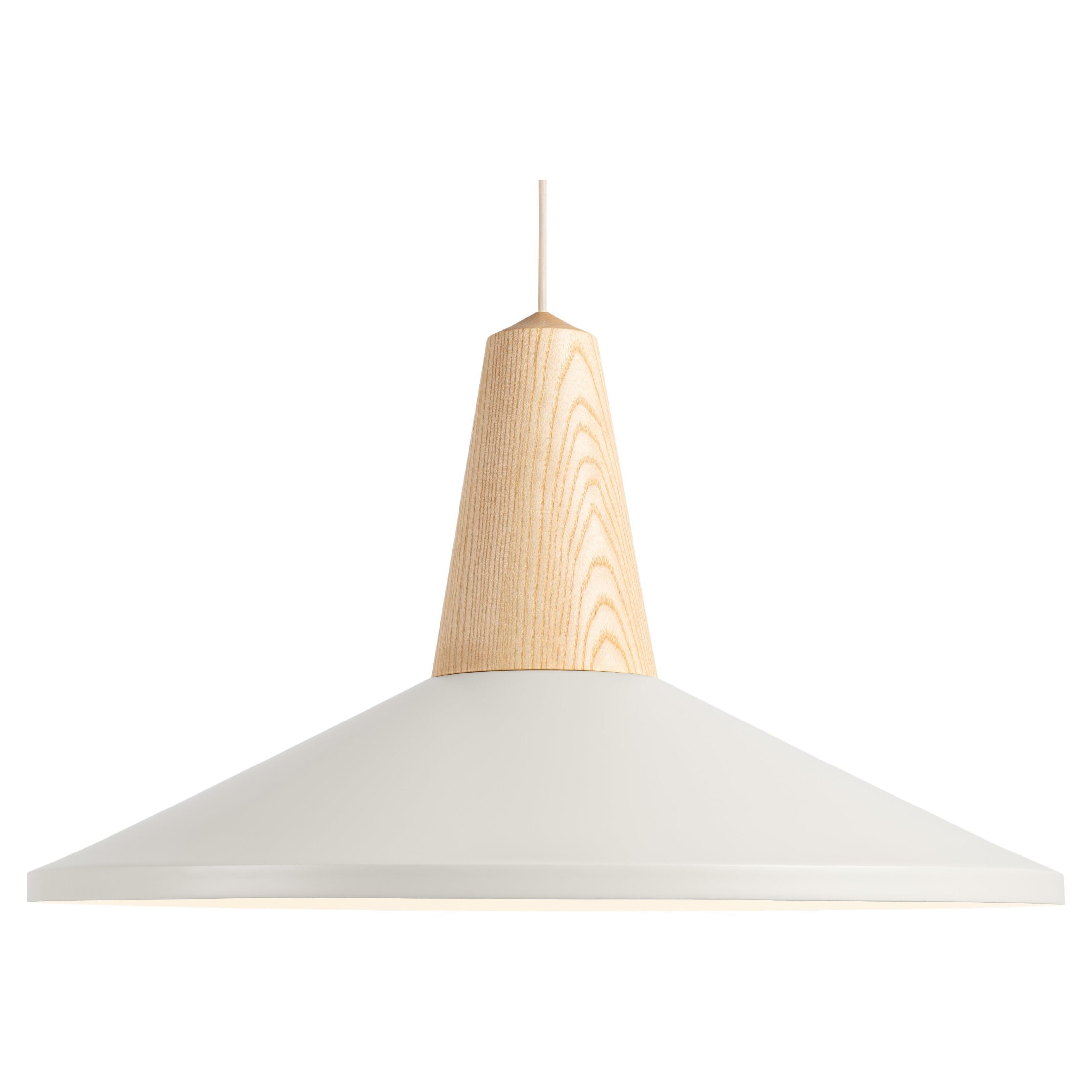 Schneid Studio Eikon Shell White, Oak, Pendant Lamp For Sale at 1stDibs