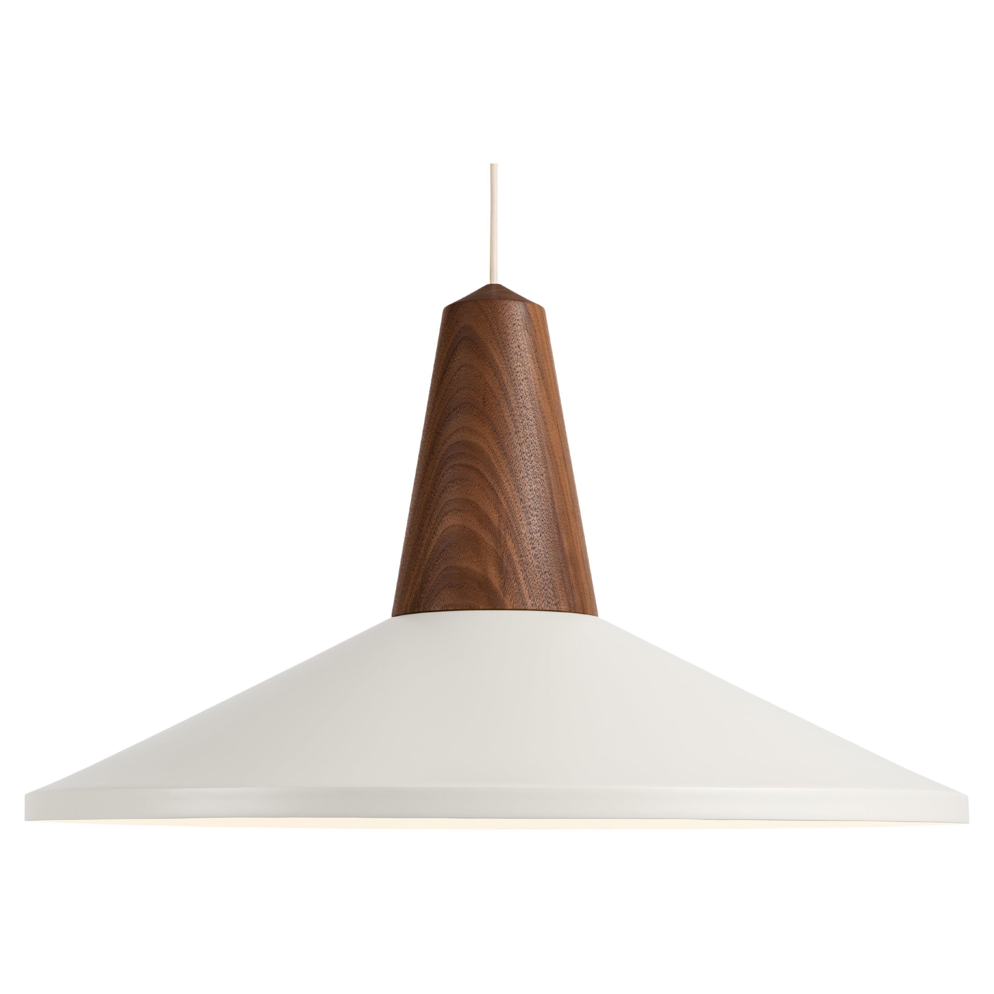 Schneid Studio Eikon Shell Sky Blue, Walnut, Pendant Lamp For Sale at ...