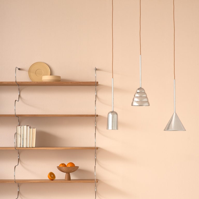 Schneid Studio Figura Arc Lamp, Chrome For Sale at 1stDibs