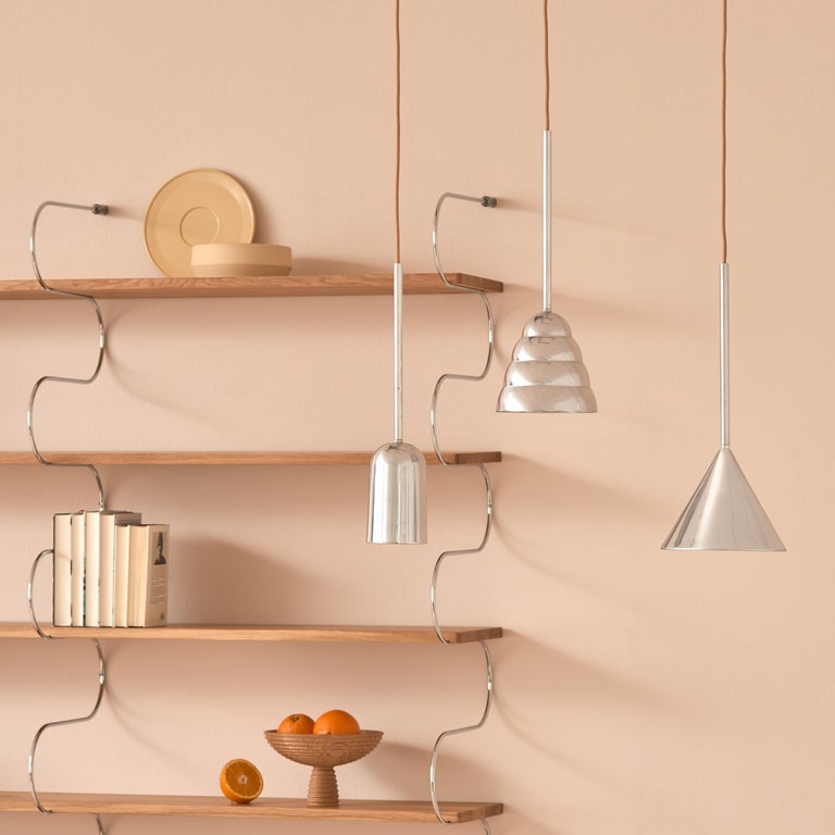 Schneid Studio Figura Arc Lamp, Chrome For Sale at 1stDibs
