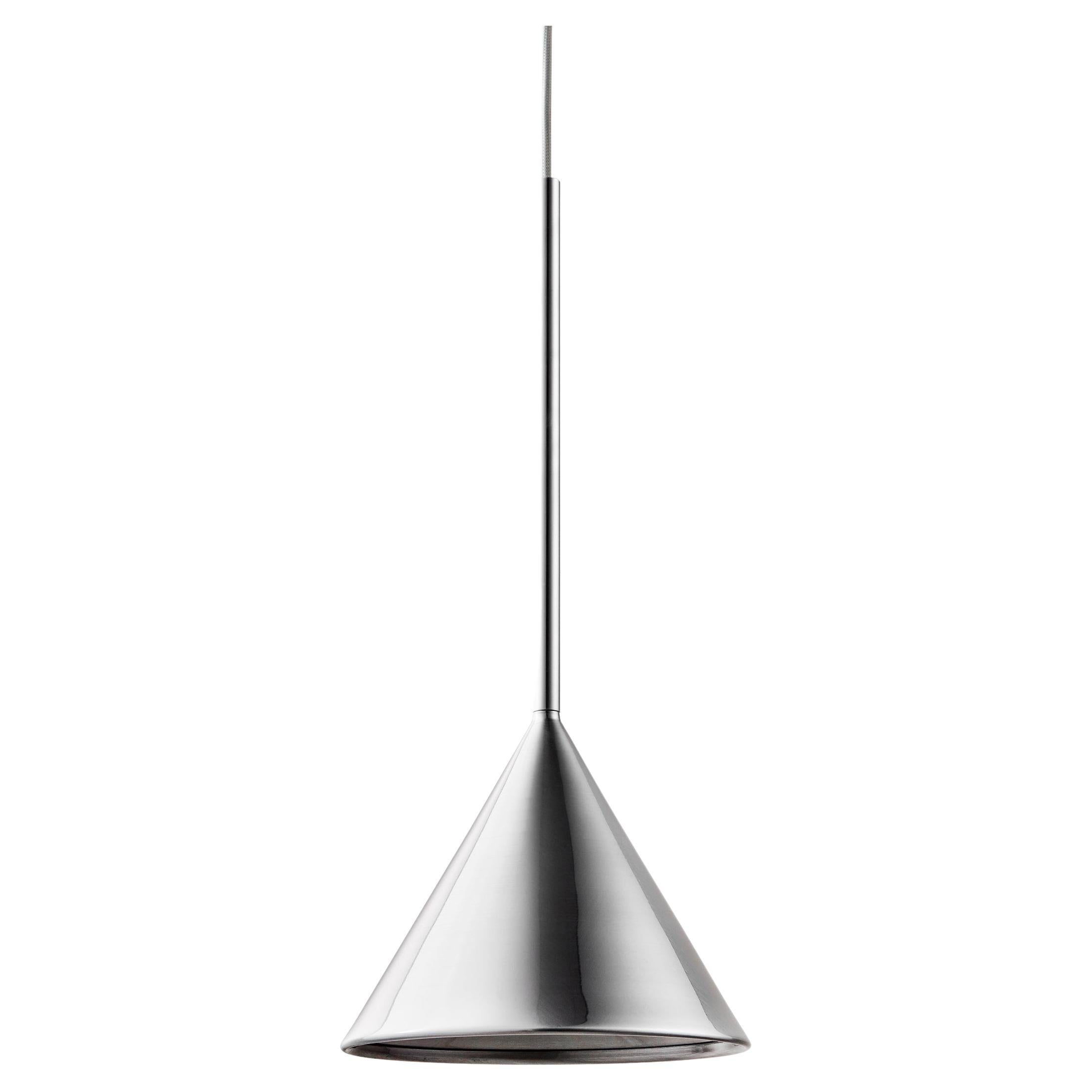 Schneid Studio Figura Cone Lamp, Chrome For Sale at 1stDibs
