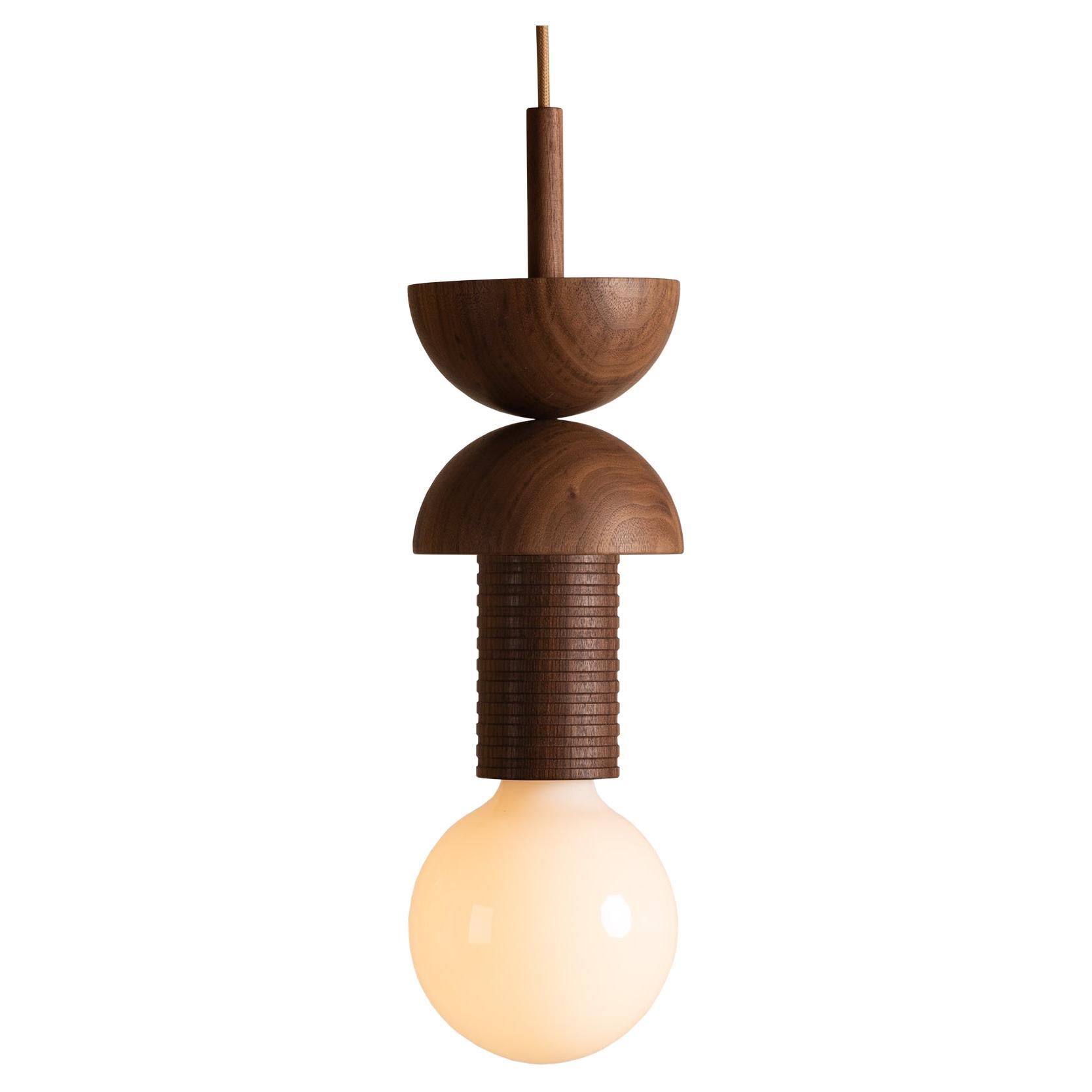 Schneid Studio Junit Pino, Pendant Lamp, Walnut For Sale at 1stDibs