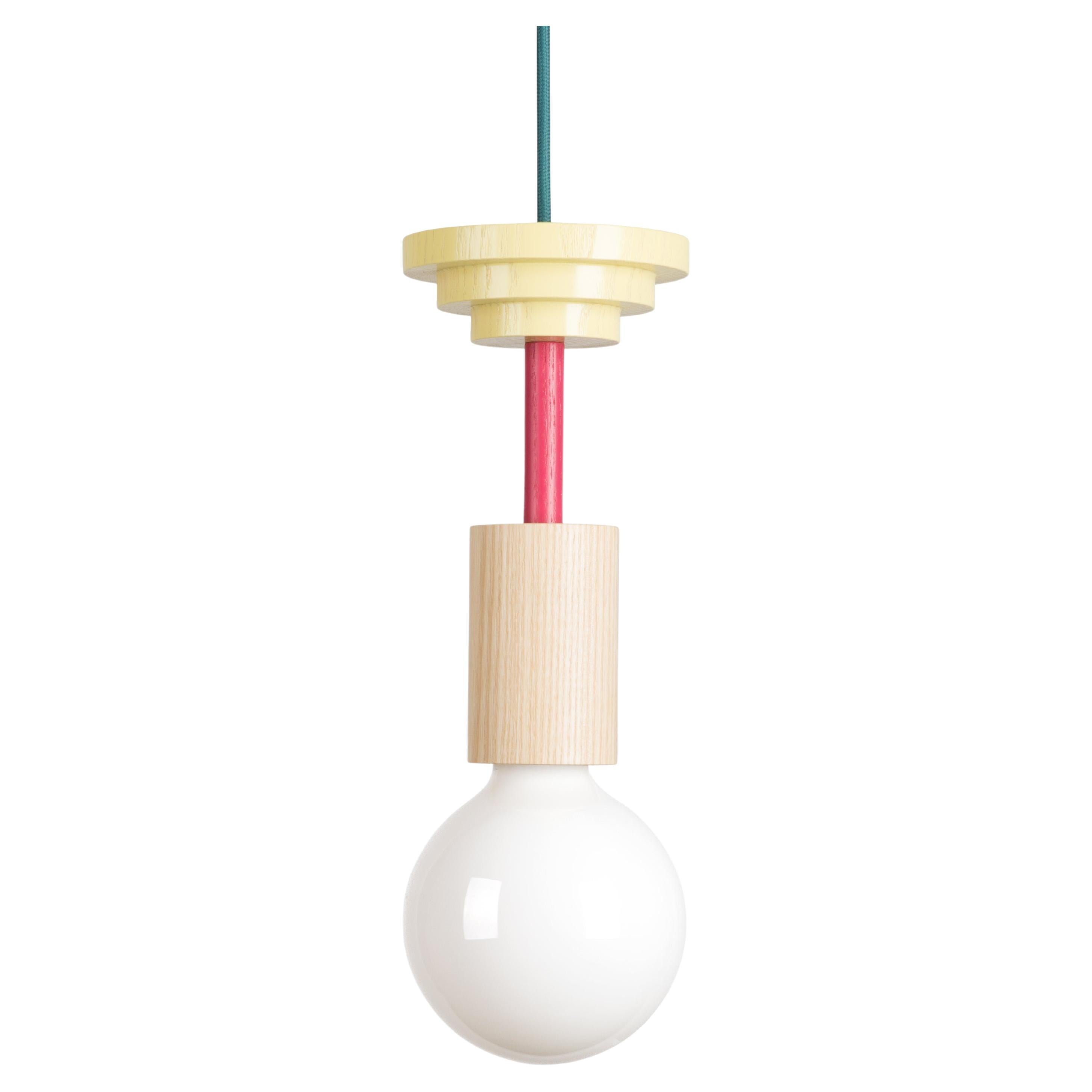 Schneid Studio Junit Pino, Pendant Lamp, Walnut For Sale at 1stDibs