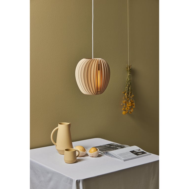 Schneid Studio Pirum Pendant Lamp, Poplar Wood For Sale at 1stDibs