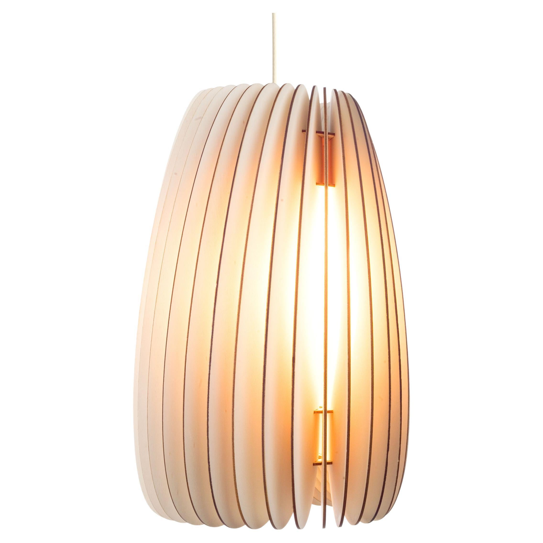 Schneid Studio Volum Pendant Lamp, Poplar Wood For Sale at 1stDibs