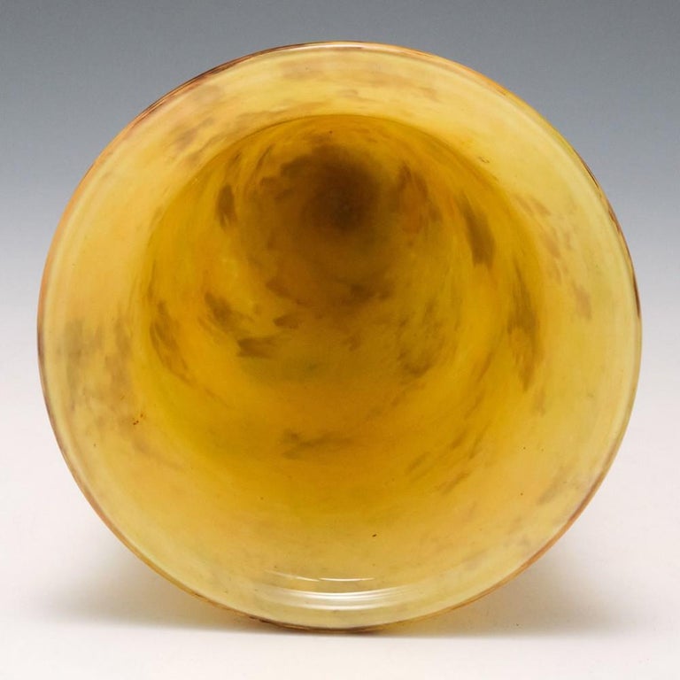 Schneider, Le Verre Francais Cameo Glass Vase 1928 For Sale at 1stDibs