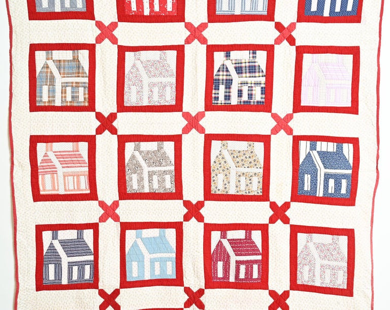 Schoolhouse Quilt For Sale at 1stDibs