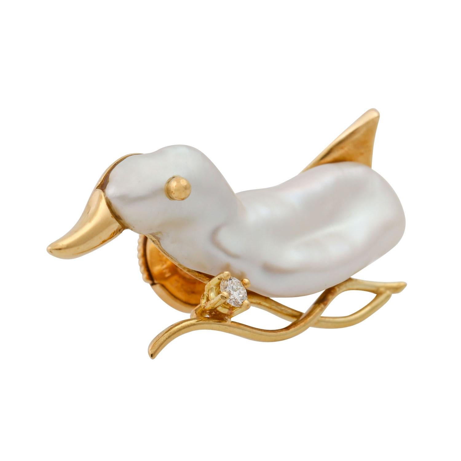SCHOTT Small Brooch "Duck" For Sale at 1stDibs