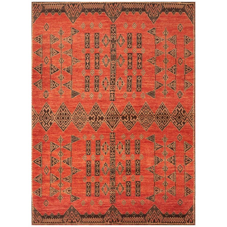 Schumacher Amu Area Rug in Hand Knotted Wool Silk, Patterson Flynn ...