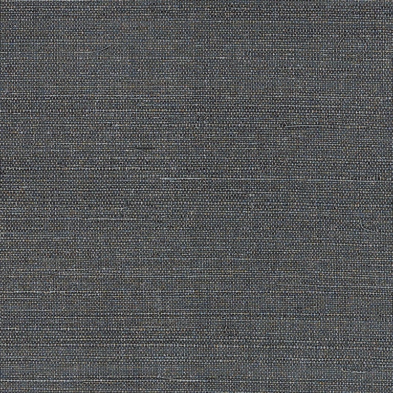 Schumacher Hemp Shimmer Wallpaper In Slate Shimmer For Sale at 1stDibs