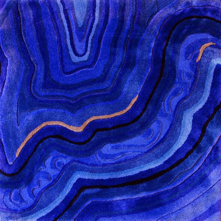 Schumacher Malachite Area Rug in Hand-Tufted Wool Silk by Patterson ...