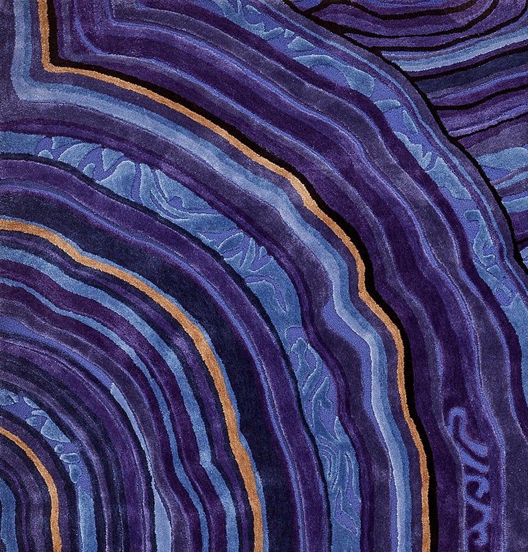 Schumacher Malachite Area Rug in Hand-Tufted Wool Silk by Patterson ...